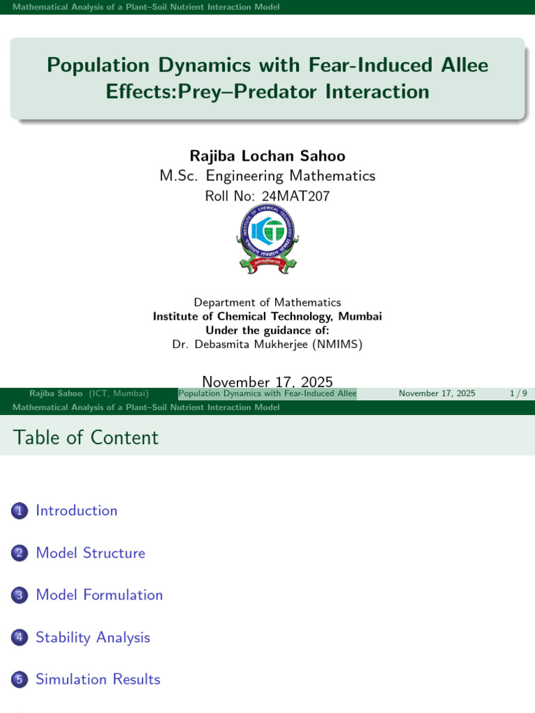 Math Bio | PDF | Soil | Biology