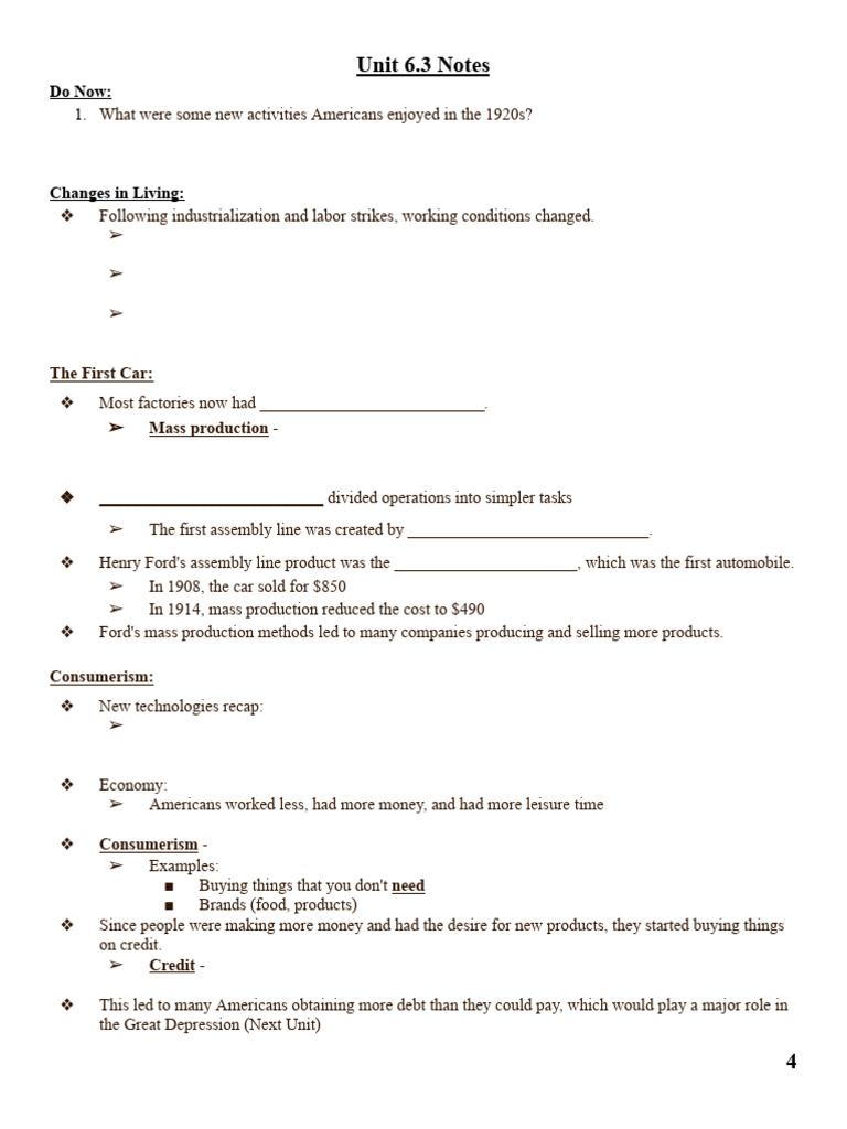 Unit 6 Packet | PDF | Car | Economies