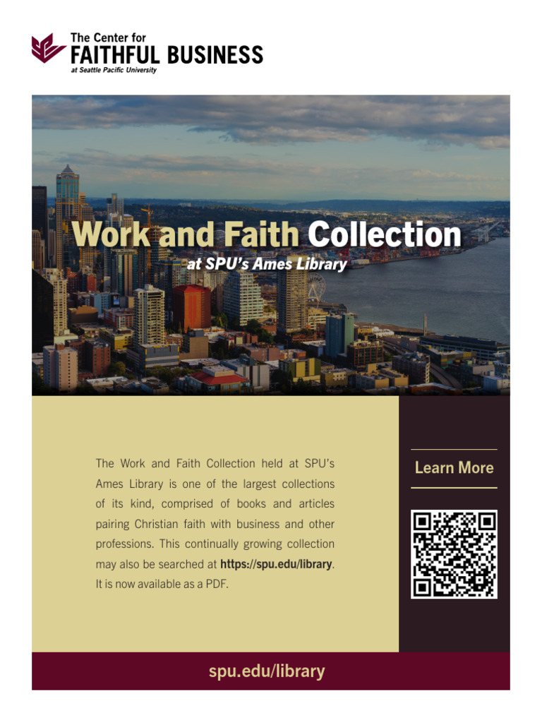Work and Faith Collection at SPU | PDF | Faith | Laity