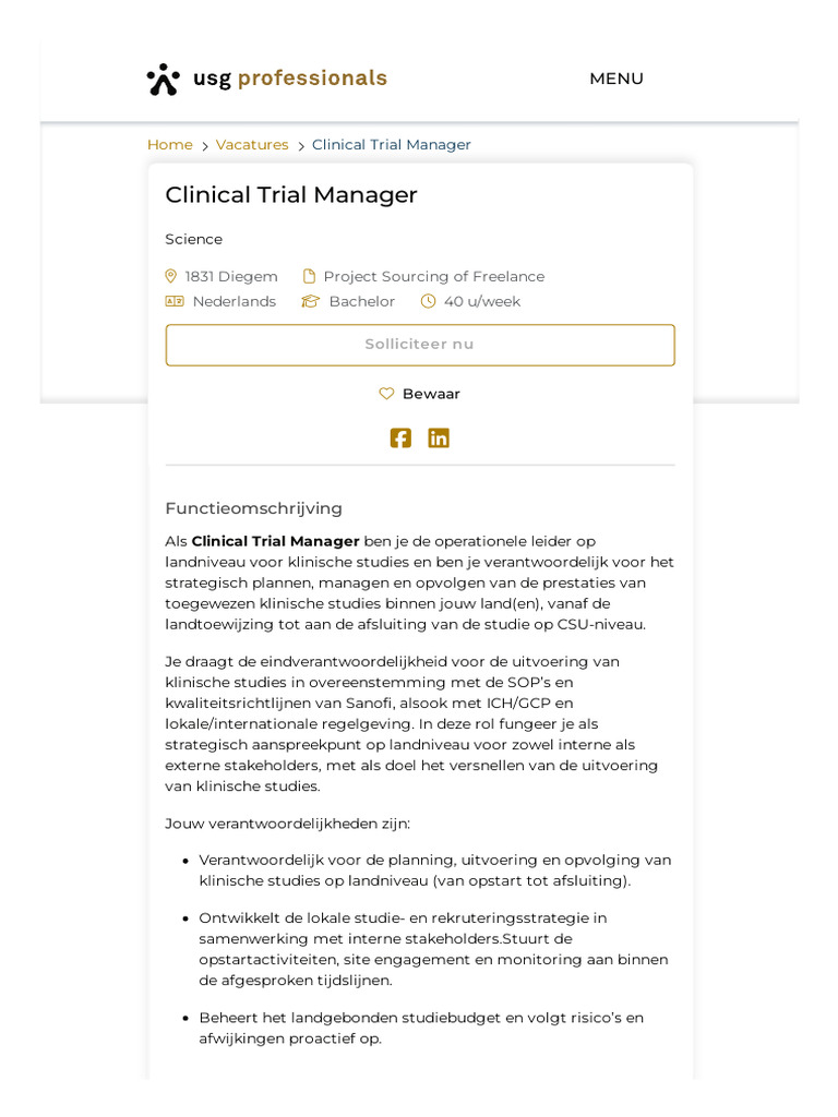 Clinical Trial Manager | PDF
