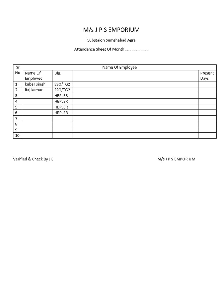 Attent Ace Sheet | PDF