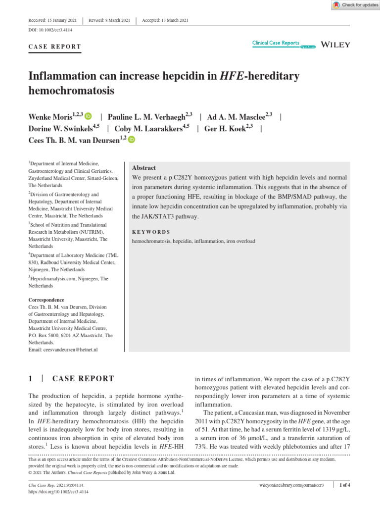Clinical Case Reports - 2021 - Moris - Inflammation Can Increase ...