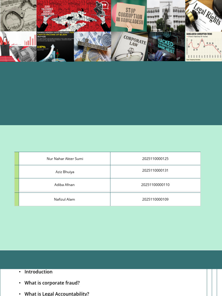 Understanding Corporate Fraud & Accountability | PDF | Fraud | Cybercrime