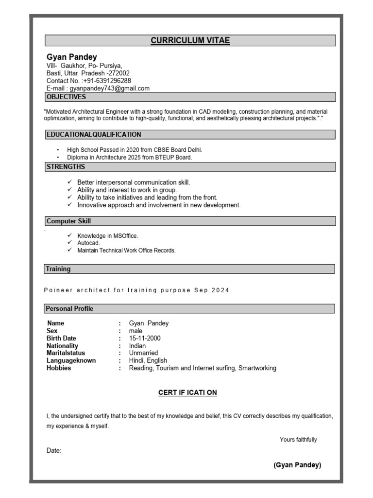 Gyan Pandey Resume 29.11.25 | PDF