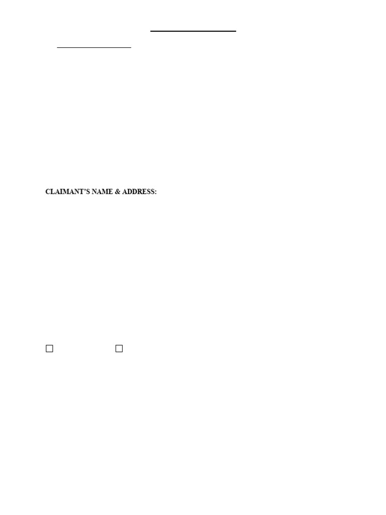 Tort Notice of Claim Form Guide | PDF