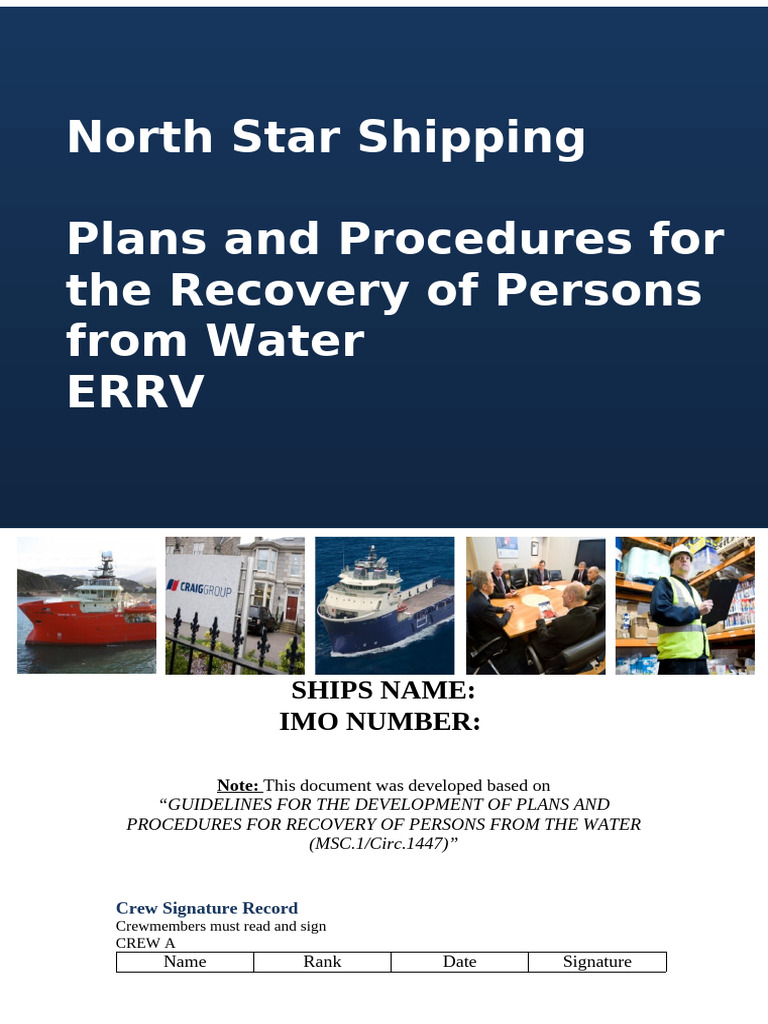 NSS Water Recovery Procedures Guide | PDF | Shipping | Water Transport