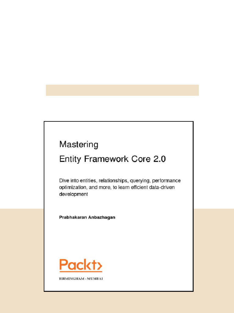 Mastering Entity Framework Core 20 Prabhakaran Anbazhagan pdf version | PDF | Entity Framework ...