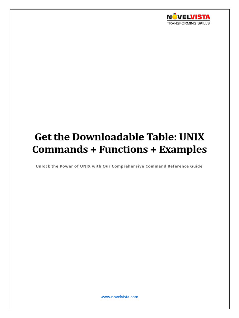 Basic Unix Commands Everyone Must Know | PDF | Network Socket ...