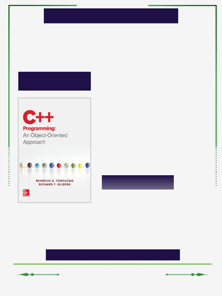 C++ Programming: An Object-Oriented Approach, 1e ISE 1st Edition Behrouz A. Forouzan full ebook ...