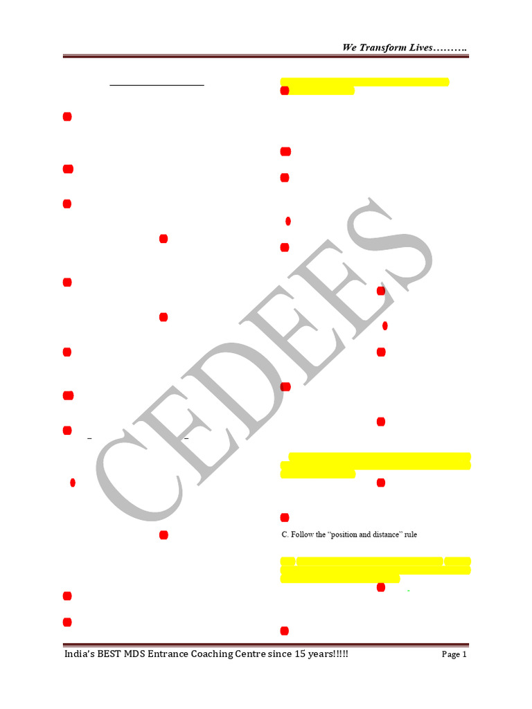 WWW - Cedees.in Cedees® We Transform Lives .: India's BEST MDS Entrance ...
