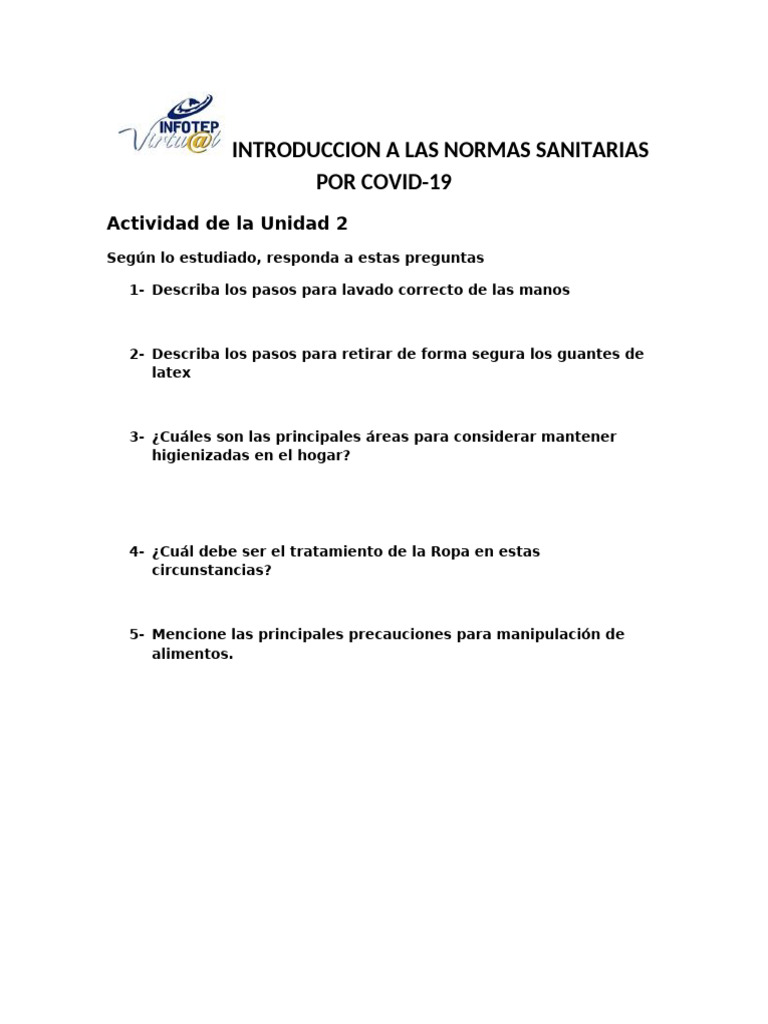 Actividad de La Unidad 2 | PDF
