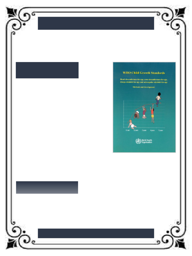 WHO Child Growth Standards Head Circumference for age Arm Circumference ...