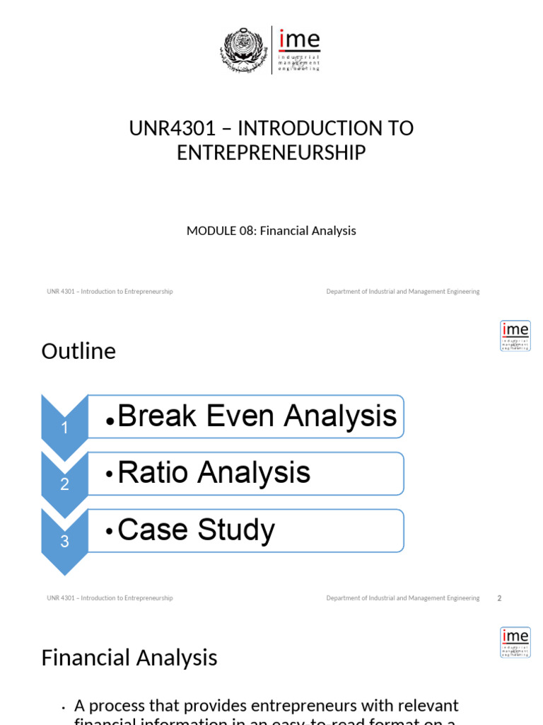 Financial Analysis in Entrepreneurship | PDF | Balance Sheet | Equity ...