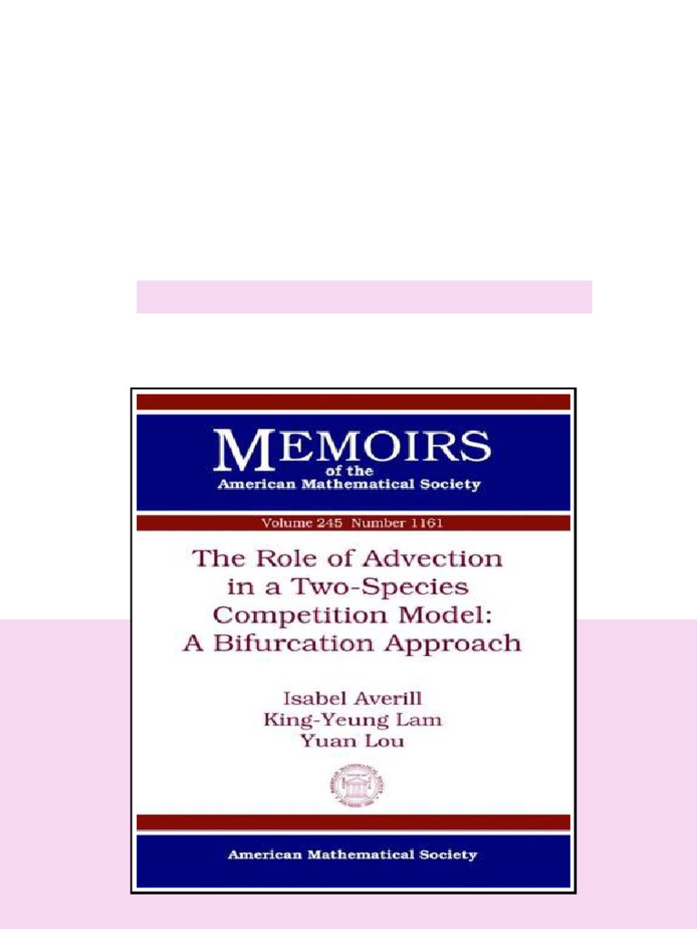 The Role Of Advection In A Twospecies Competition Model A Bifurcation ...