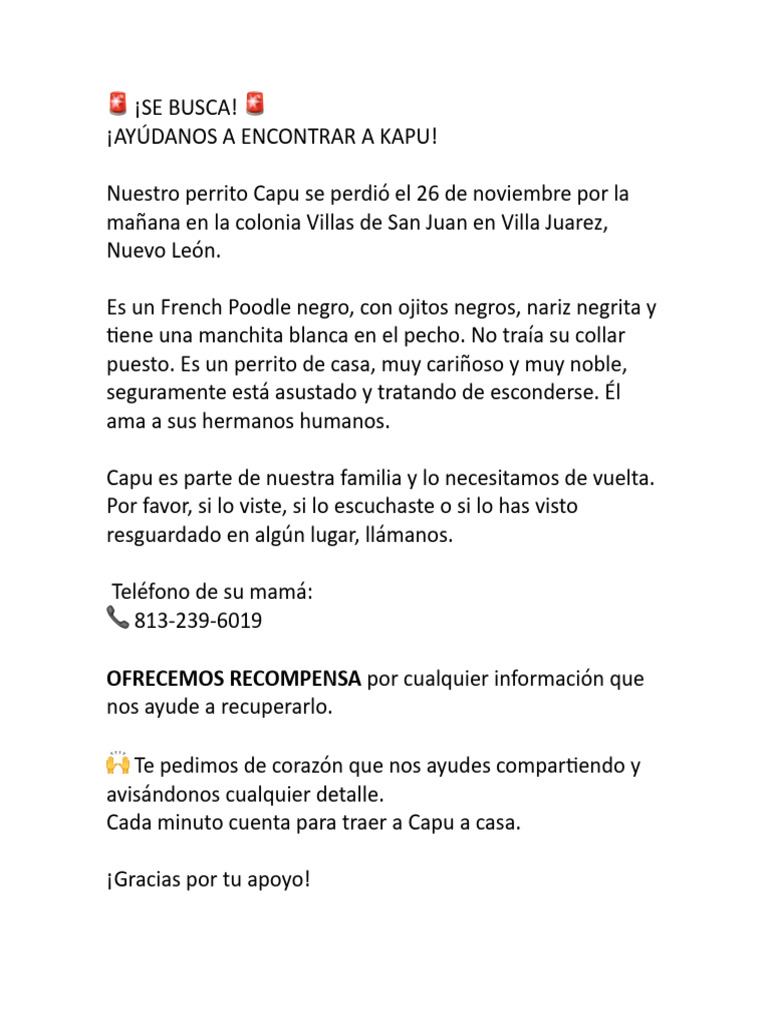 Busqueda de Capu | PDF