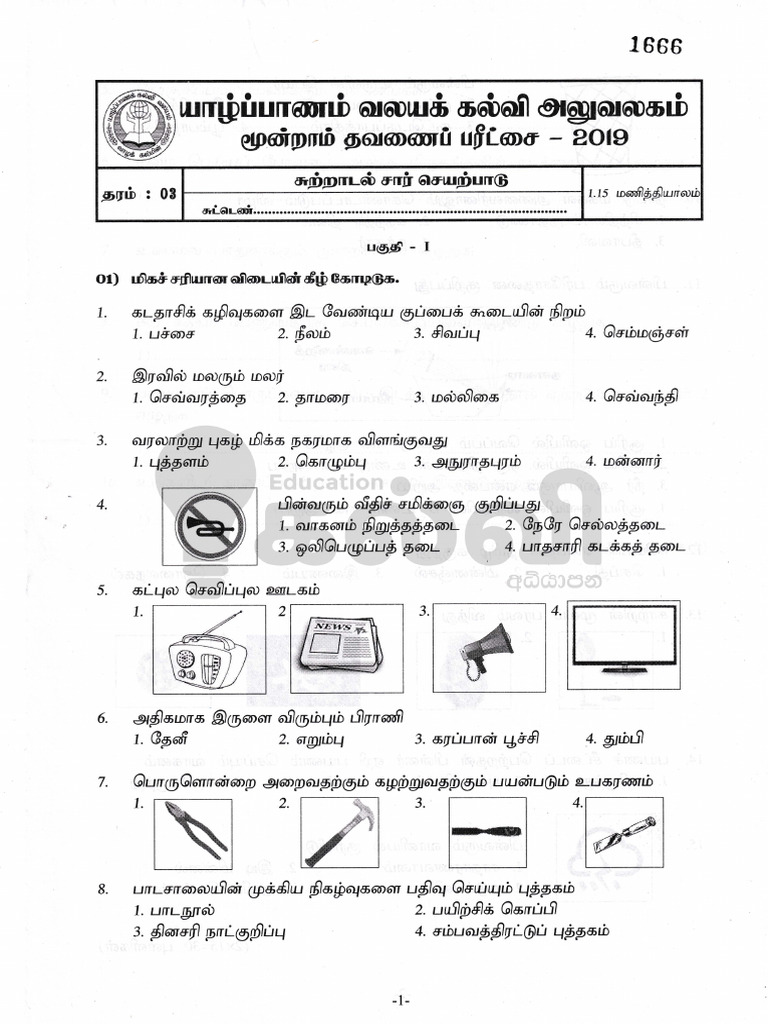 Gr3 Ta Environmental Studies 2019 Term 3(0) | PDF