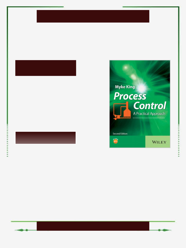 Process Control: A Practical Approach Myke King eBook digital version 2025 | PDF | Filter ...