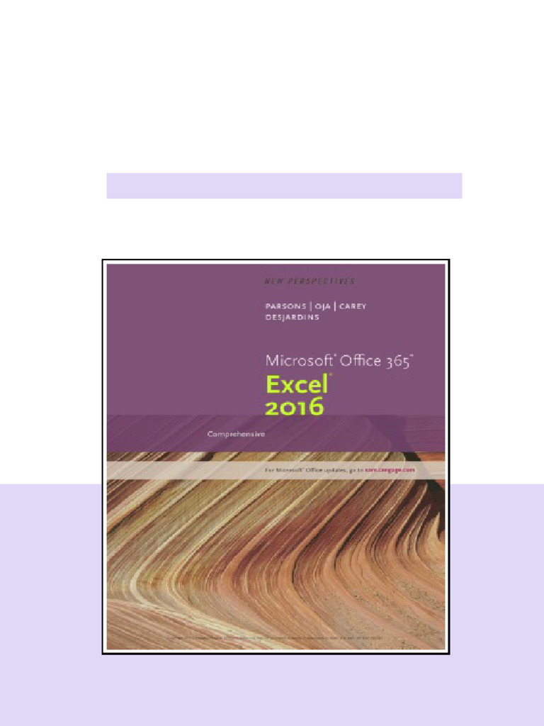 Microsoft Office 365 Excel 2016 J J Parsons digital download | PDF ...