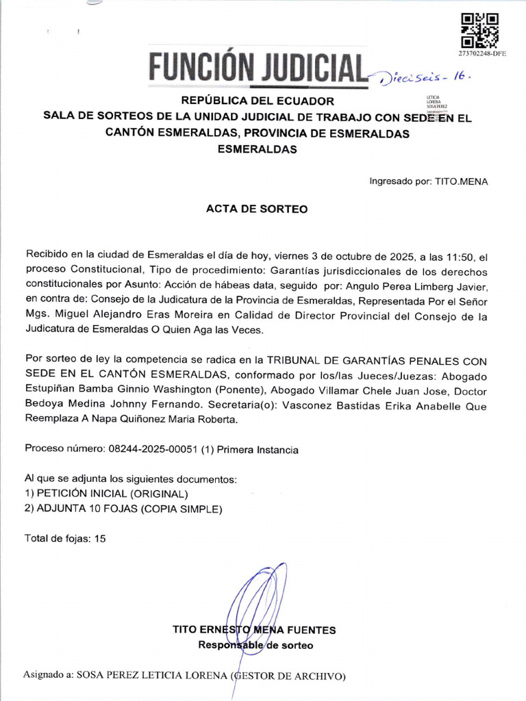 Firma digital de Leticia Lorena Sosa Pérez | PDF