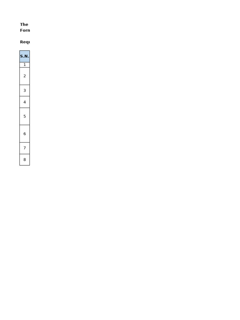 Form 10B - Requirements | PDF | Receipt | Taxes