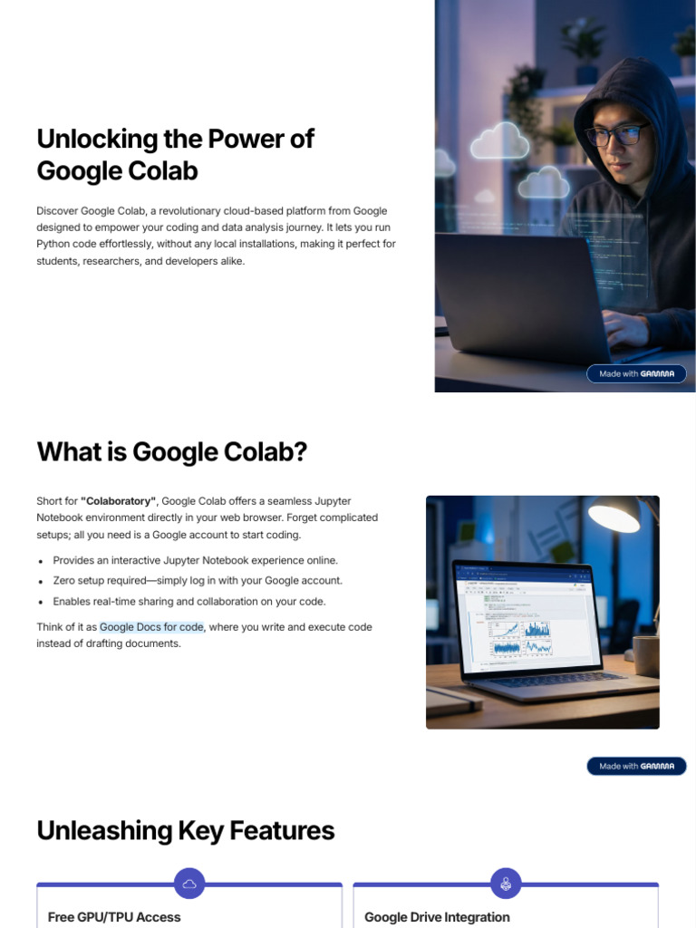 Google Colab: Cloud Coding Simplified | PDF | Computing | Information ...