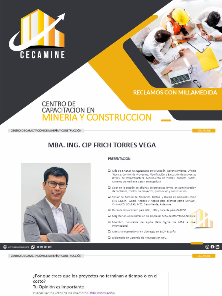 Curso - Milla Medida Clase 1 | PDF | Negocios económicos | Ingeniería