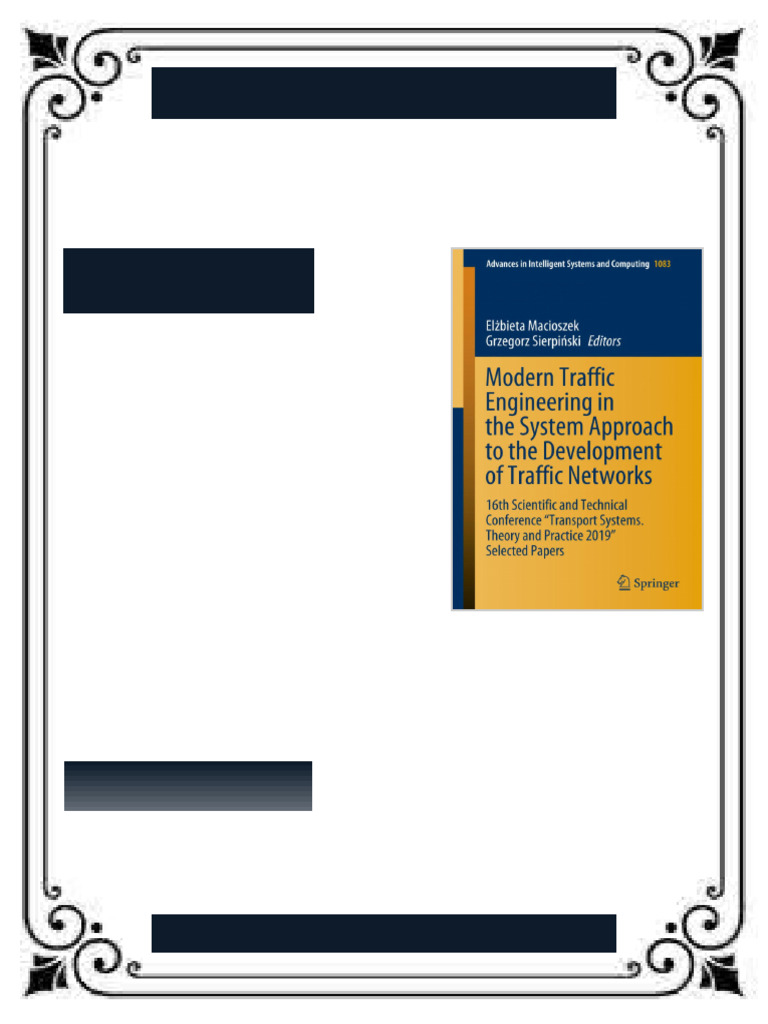 Modern Traffic Engineering in the System Approach to the Development of ...