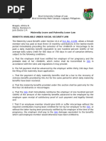 105-Day Expanded Maternity Leave Act | PDF | Parental Leave | Welfare