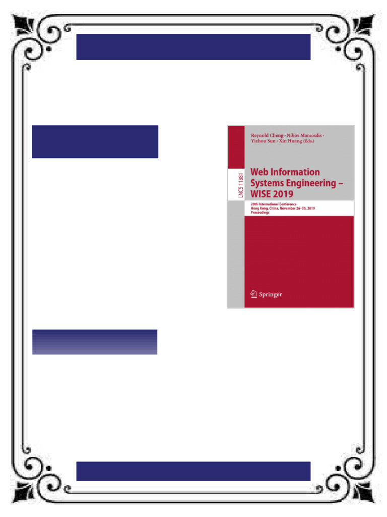 Web Information Systems Engineering WISE 2019 20th International ...