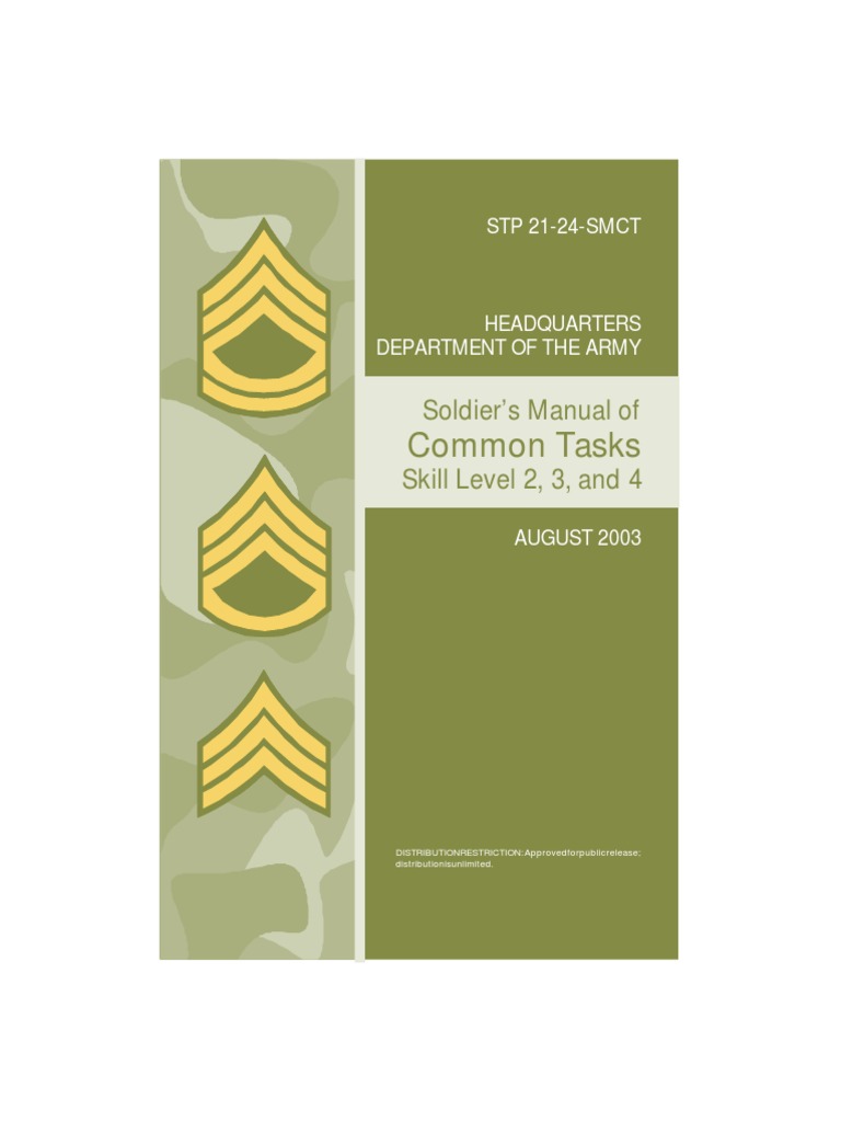 STP 21-24-Smct Skill Level 2, 3, 4 | PDF | First Aid | Law Of War