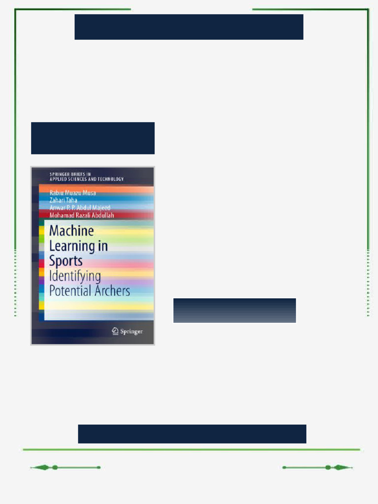 Machine Learning in Sports Identifying Potential Archers Rabiu Muazu ...