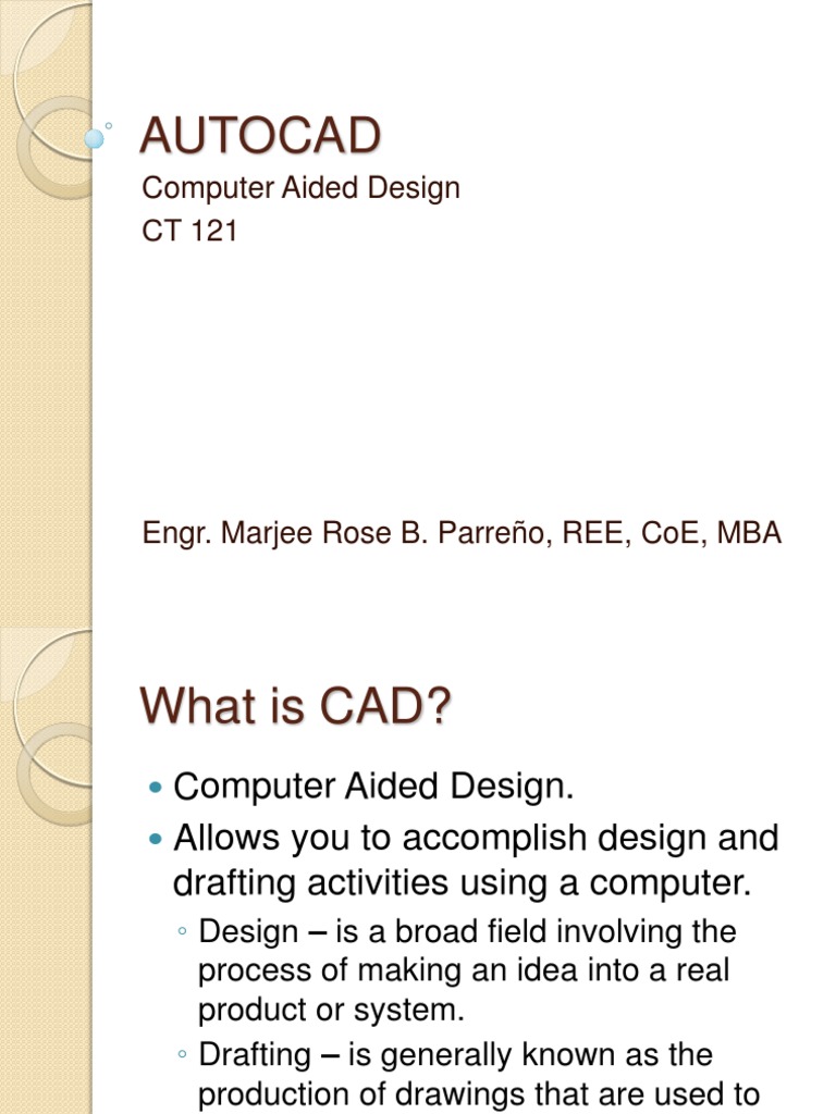 AutoCAD Introduction | PDF | Auto Cad | Computer Aided Design