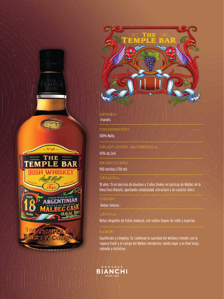 FT Whiskey The Temple Bar Esp | PDF