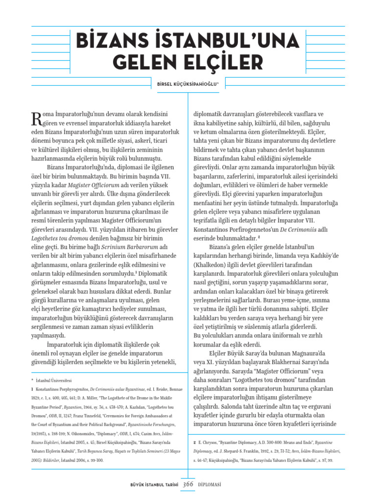 Bizans Istanbuluna Gelen Elciler 59 | PDF