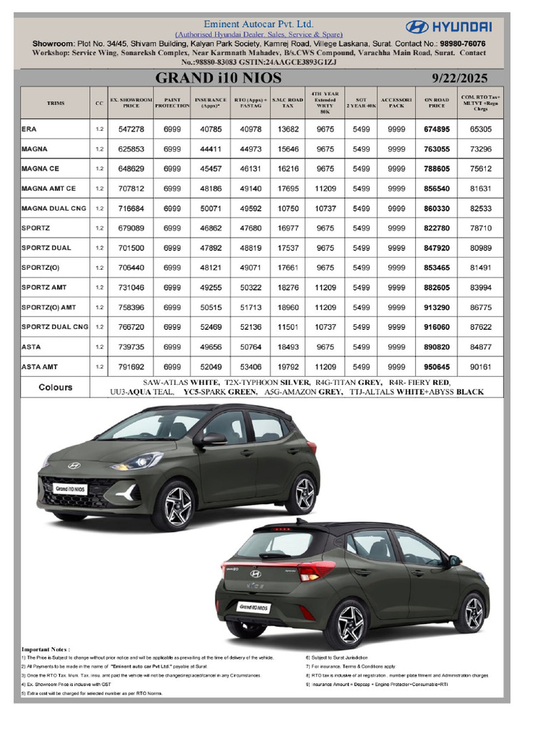 All Model Price List WEF 04-11-2025 Eminent_1 | PDF