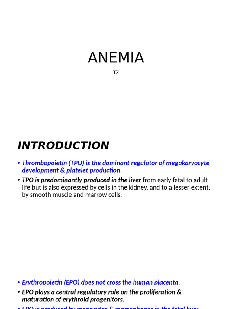 1. ANEMIA TZ Nelson 21st, General | PDF | Anemia | Medical Specialties