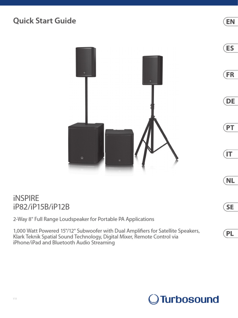 Guía Rápida iNSPIRE PA 2-Way 8" | PDF | Electricidad | Bienes ...