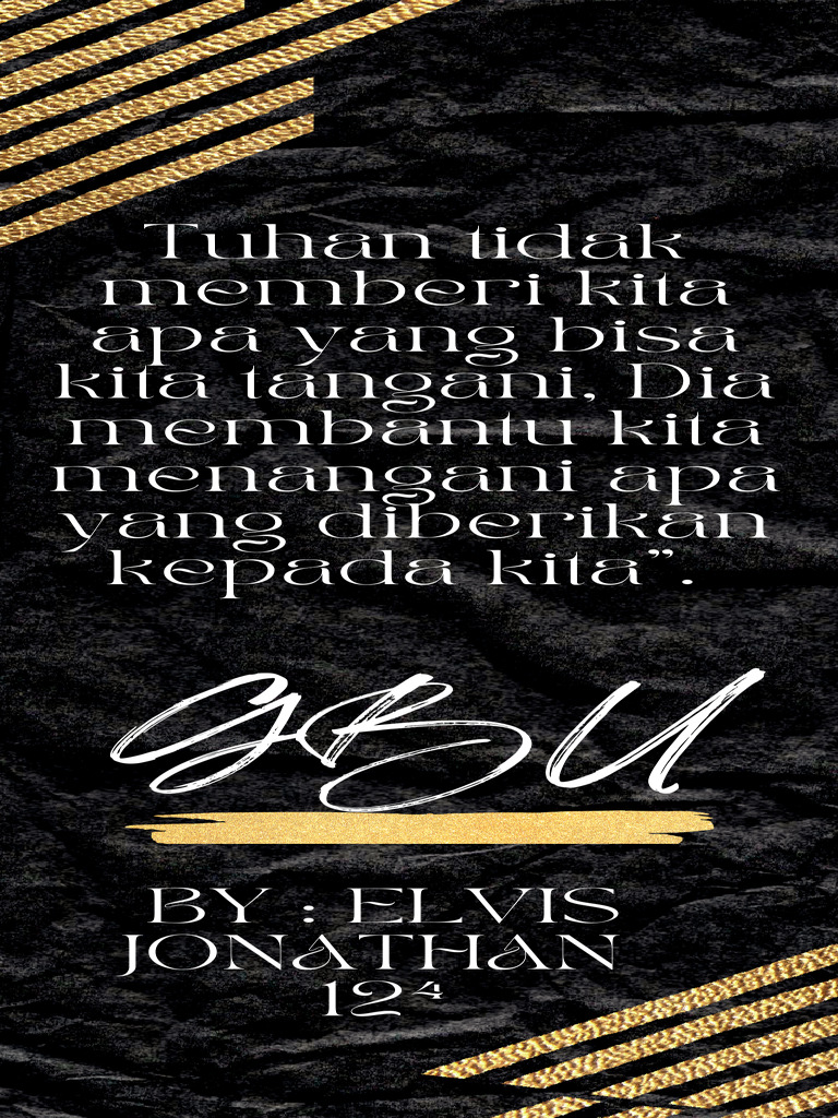 Hitam & Emas Ilustrasi Modern Ayat Alkitab Pembatas Buku - 20251125 ...