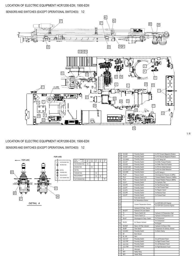 Electric Equipment Layout HCR1200-1500 | PDF | Mechanical Engineering ...