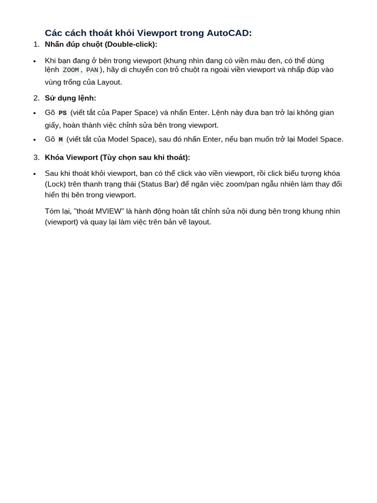 Layuot Viewport | PDF