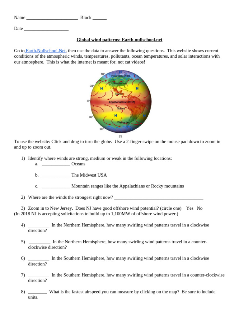 Exploring Global Wind Patterns and Climate | PDF | Wound | Carbon Dioxide