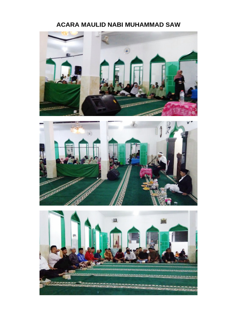 Acara Maulid Nabi Muhammad Saw | PDF