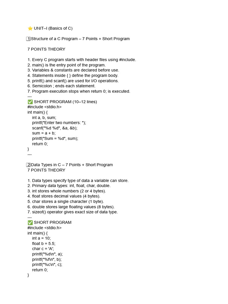 C answers | PDF | Pointer (Computer Programming) | Computer Engineering