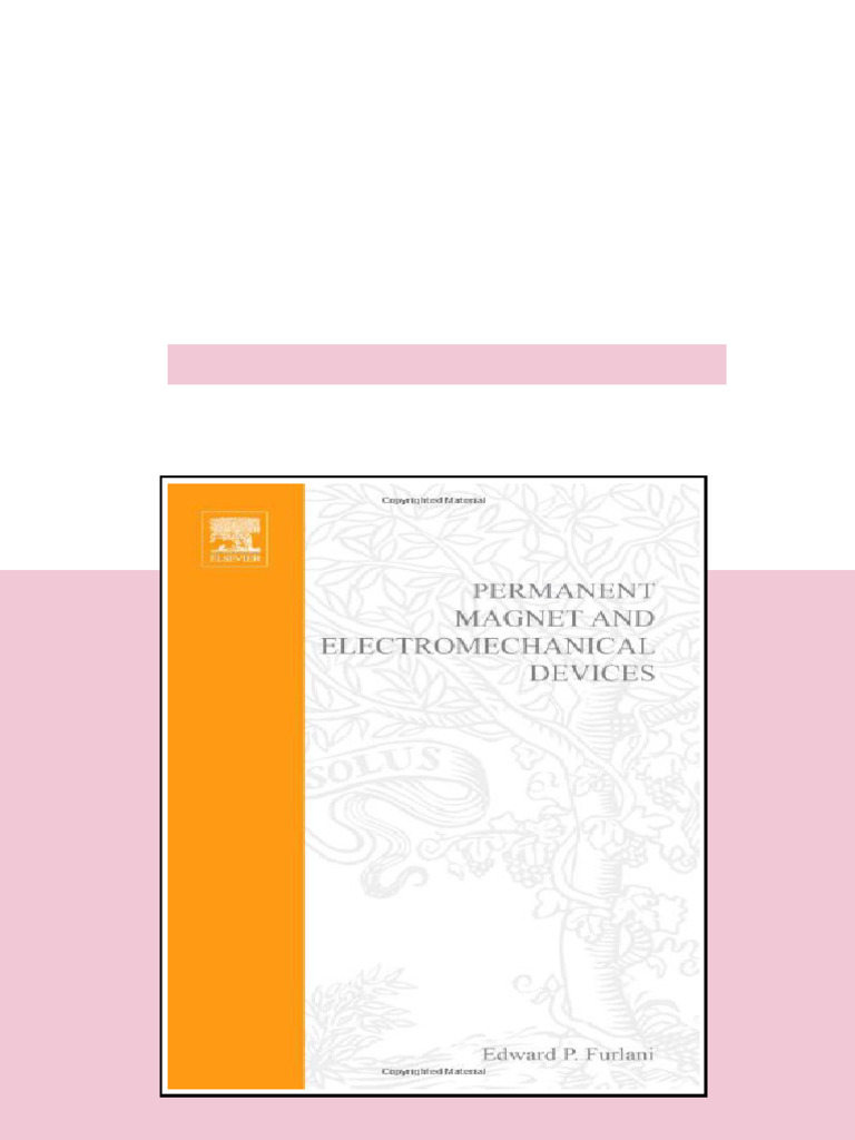 Permanent Magnet Electromechanical Devices Materials Analysis and ...