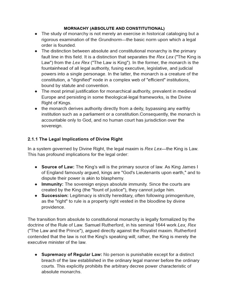 Introduction To Law Notes | PDF | Monarchy | The Crown