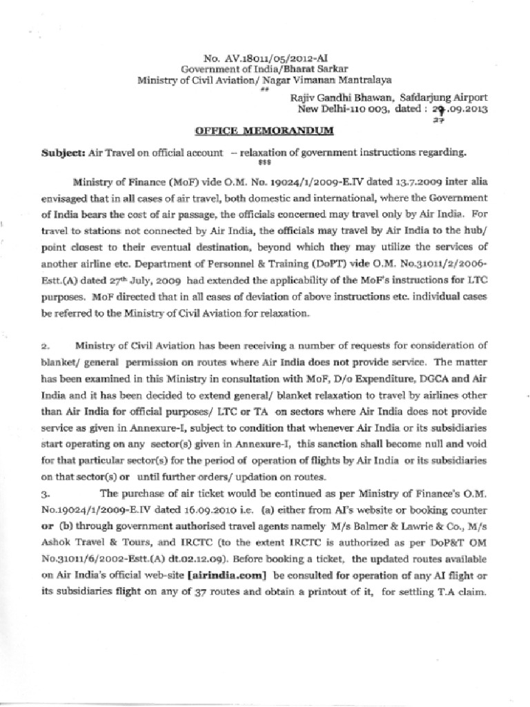 Moca 002966 | PDF | Government Of India | Aviation