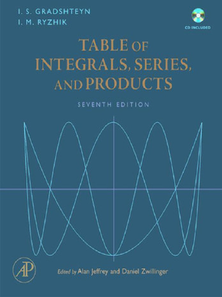 Table of Integrals, Series, and Products | PDF