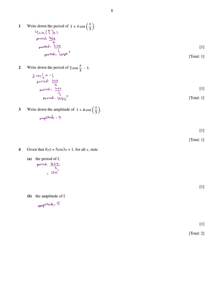 Trigo Graph Igcse | PDF