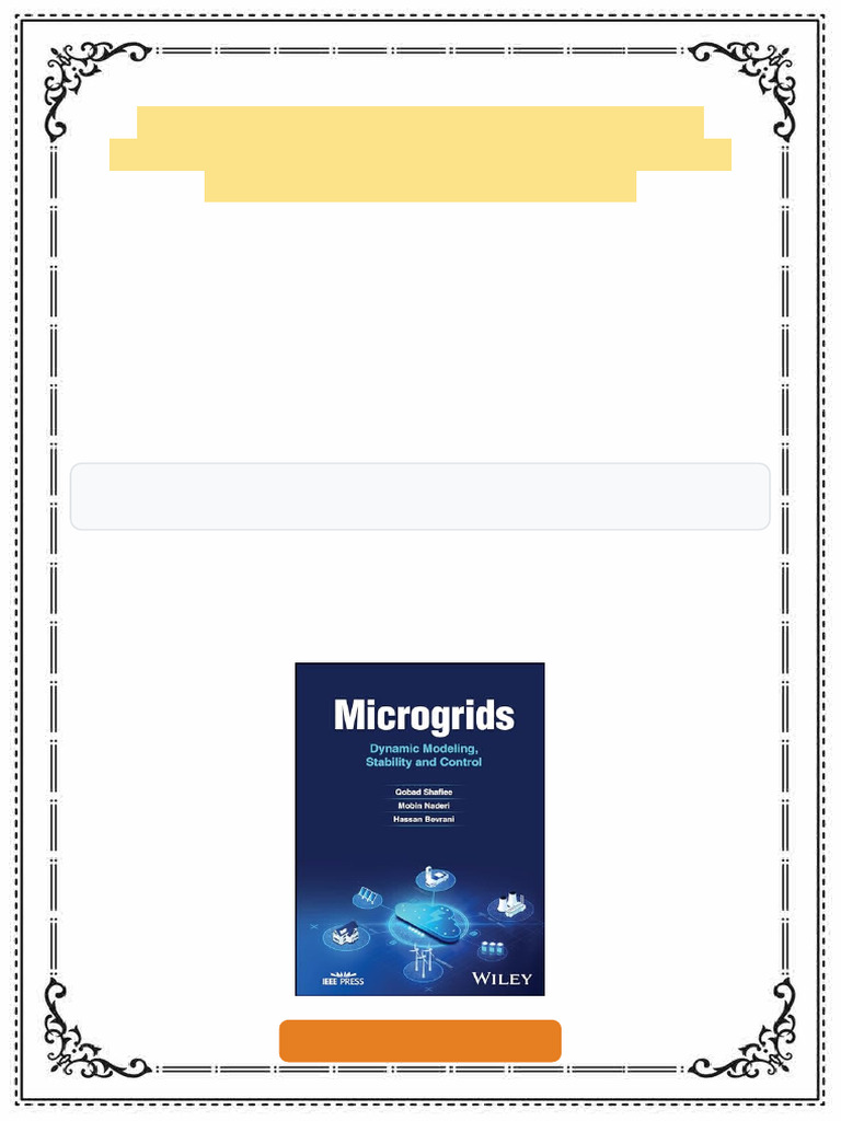 Microgrids: Dynamic Modeling, Stability and Control 1st Edition Qobad ...