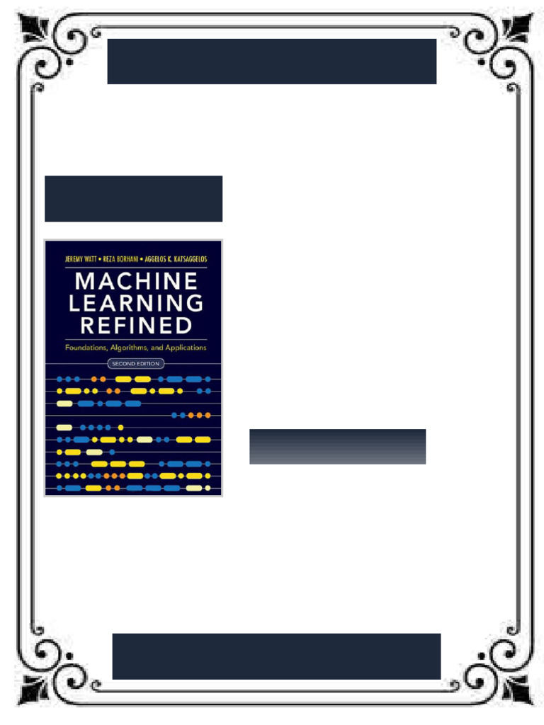 Machine learning refined foundations algorithms and applications Second ...